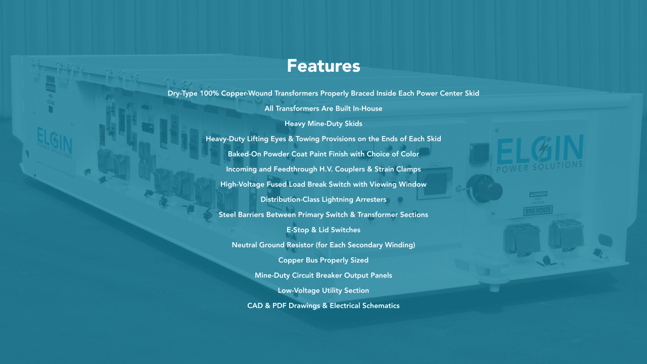 Mining Power Centers | Elgin Power Solutions