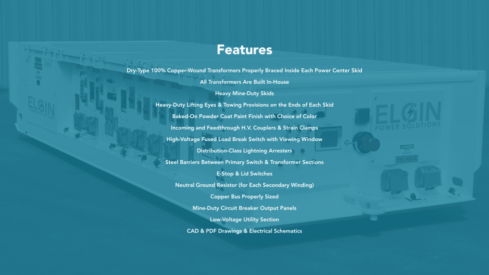 Mining Power Centers | Elgin Power Solutions